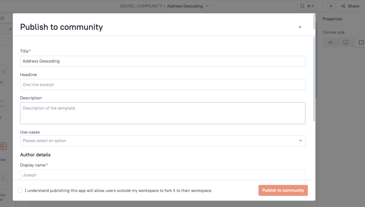 Template Upload Guide Appsmith Community Portal 4058